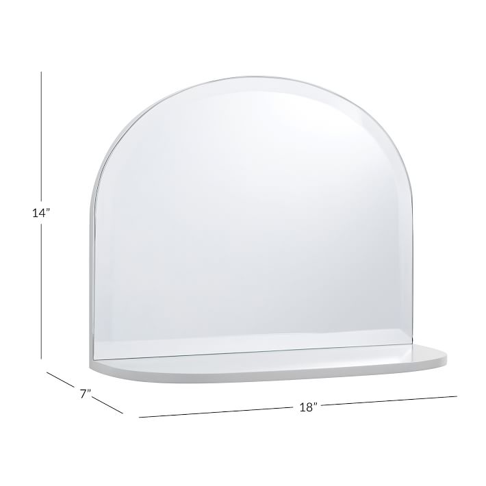 Mirrored Display Shelf | Floating Shelves | Pottery Barn Teen