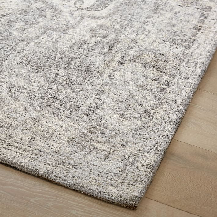 Vintage Chic Performance Rug - Gray | Pottery Barn Teen