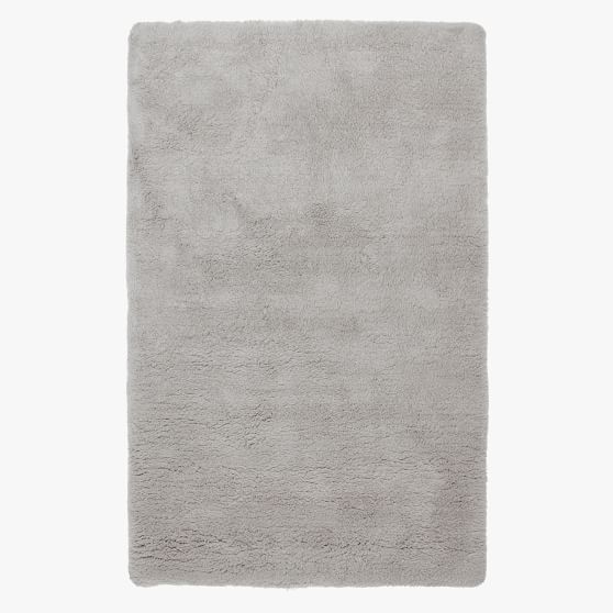 Ultra Plush Shag Wool Rug - Light Gray | Pottery Barn Teen