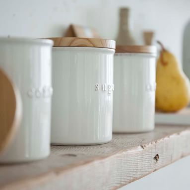 Ceramic Food Storage Canister | Pottery Barn Teen