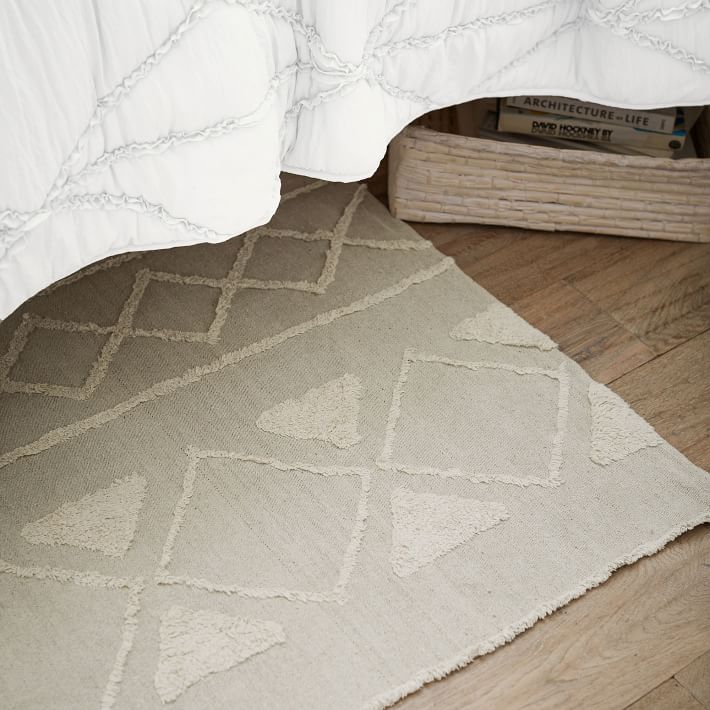 Tribu Cotton Washable Tufted Rug | Pottery Barn Teen