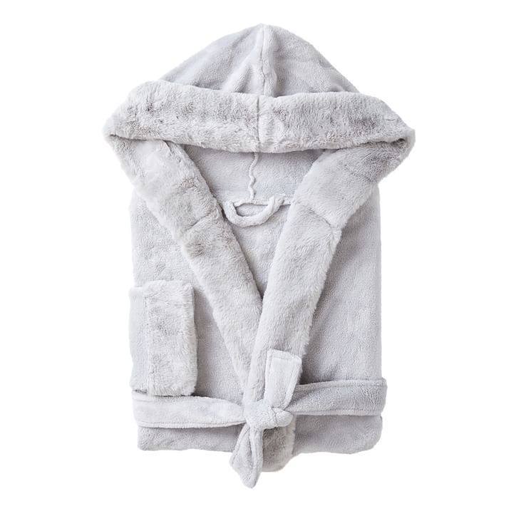 Faux-Bunny Fur Trim Robe | Pottery Barn Teen