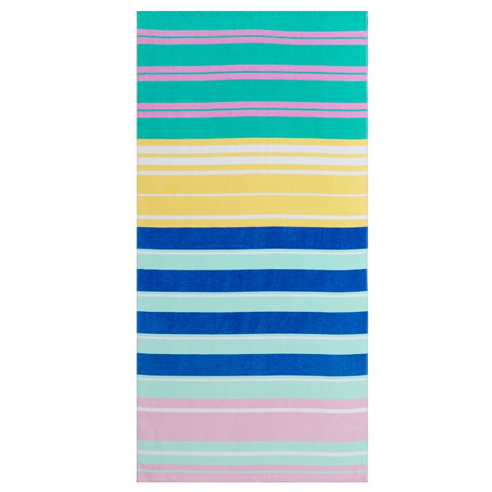 Preppy Stripe Beach Towel | Pottery Barn Teen