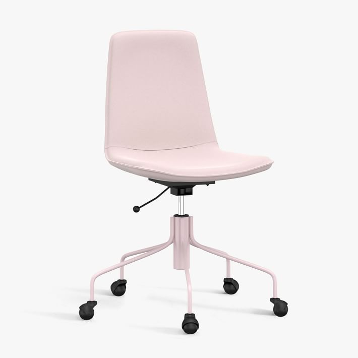 Performance Everyday Velvet Rose Modern Slope Swivel Desk Chair ...