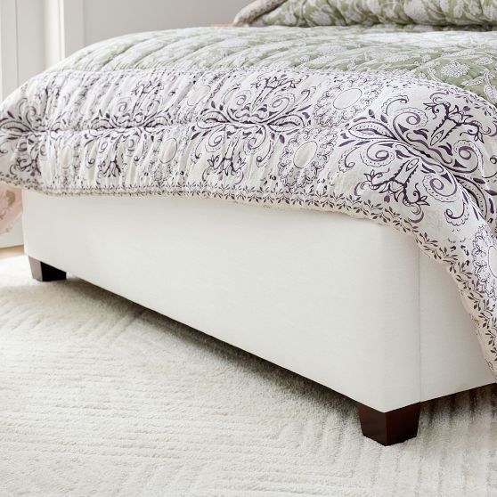 Raleigh Upholstered Square Bed | Teen Bed | Pottery Barn Teen