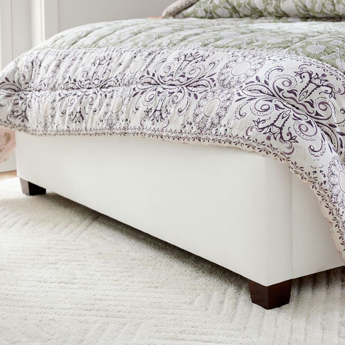 Raleigh Upholstered Square Bed | Teen Bed | Pottery Barn Teen