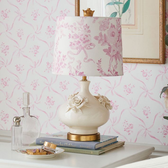 LoveShackFancy Pink Wallpaper | Pottery Barn Teen