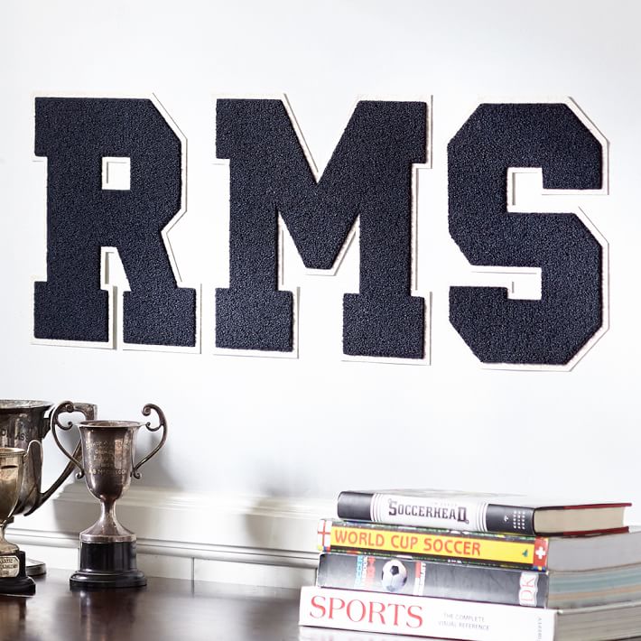 Chenille Varsity Letters | Teen Decor Sale | Pottery Barn Teen
