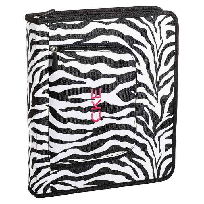 Black Zebra Binder For School | Pottery Barn Teen