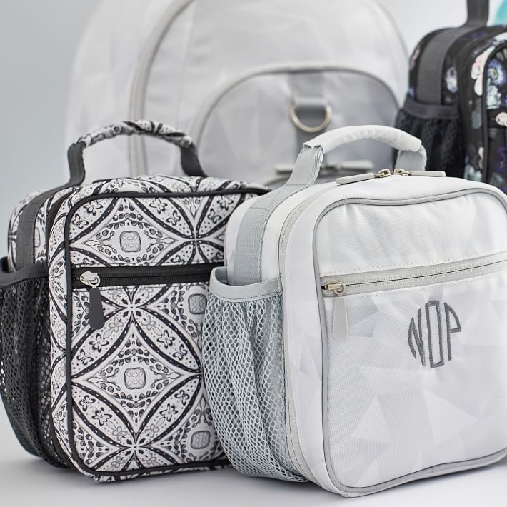 Charcoal Preppy Rings Classic Lunch Box For Teens | Pottery Barn Teen