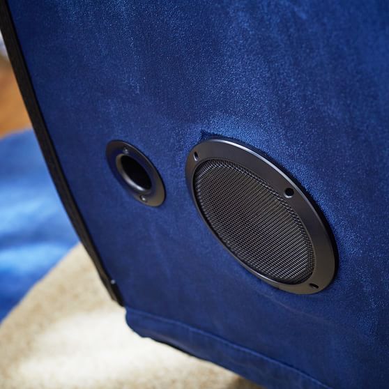 Navy Suede Gaming Chair | Pottery Barn Teen