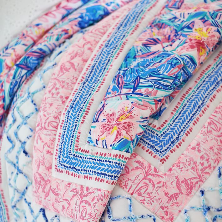Lilly Pulitzer Patchwork Girls Quilt | Pottery Barn Teen