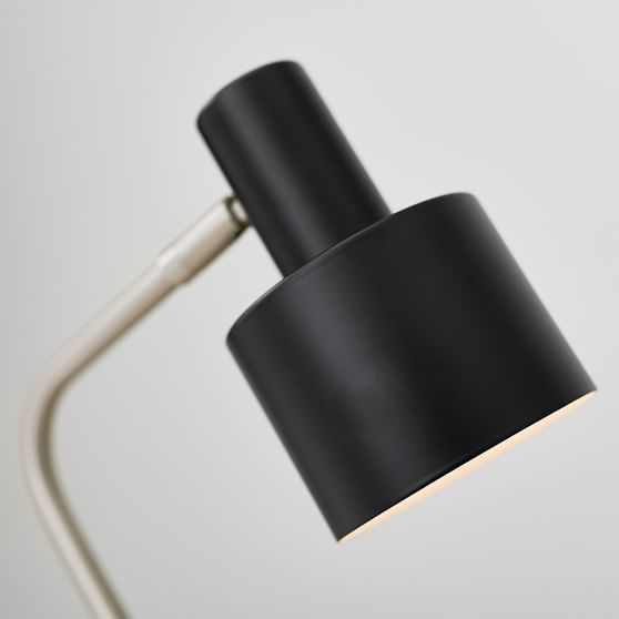 Nickel Two-Toned Task Lamp | Teen Lamp | Pottery Barn Teen