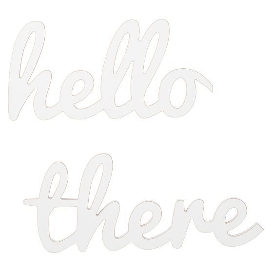 Hello There Wood Word Décor | Teen Decor Sale | Pottery Barn Teen