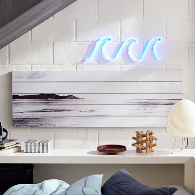 Wave Decorative Wall Light | Pottery Barn Teen