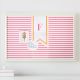 Framed Complete Pinboard, Pink Stripe | Wall Organizers | Pottery Barn Teen
