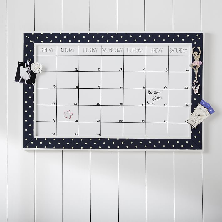 Pinboard Framed Calendar | Wall Organizers | Pottery Barn Teen