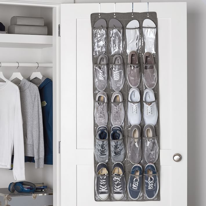 Vinyl Over The Door Shoe Rack | Dorm Closet Organizer | Pottery Barn Teen
