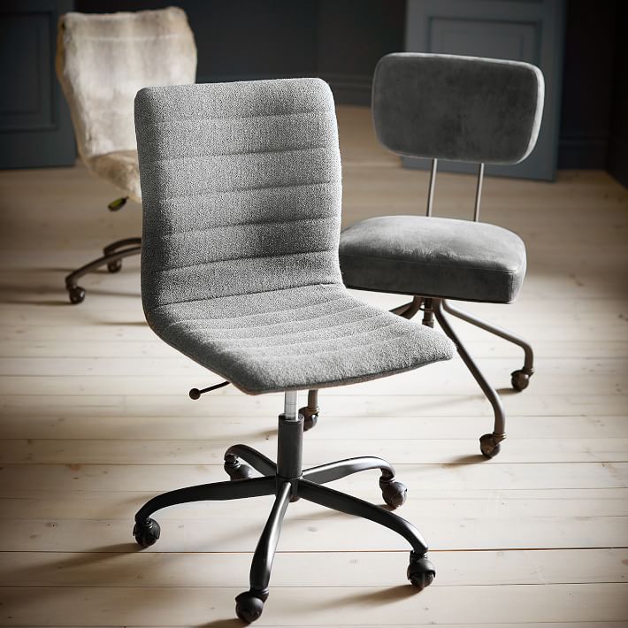 Tweed Charcoal Lane Desk Chair| Teen Desk Chair | Pottery Barn Teen