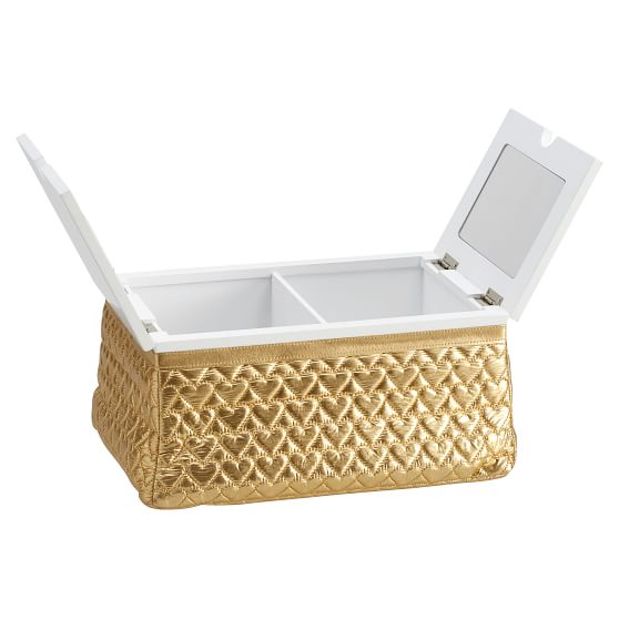 Quilted Metallic Mani/Pedi Lap Desk | Pottery Barn Teen