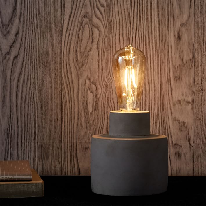 Cement Base Table Lamp - Sale | Pottery Barn Teen