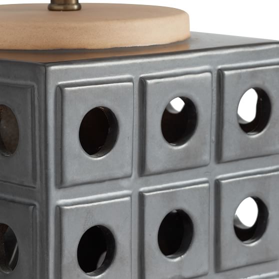Ceramic Perforated Table Lamp | Teen Lamp | Pottery Barn Teen