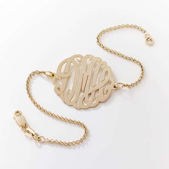 Monogram Cursive Bracelet | Teen Jewelry | Pottery Barn Teen