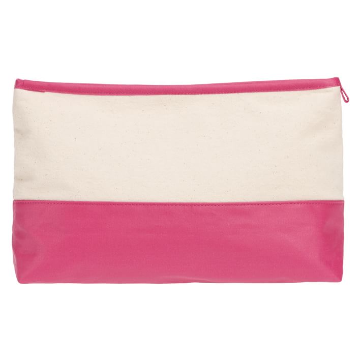 Pink Magenta Color Pop Teen Makeup Bag - Set of 2 | Pottery Barn Teen