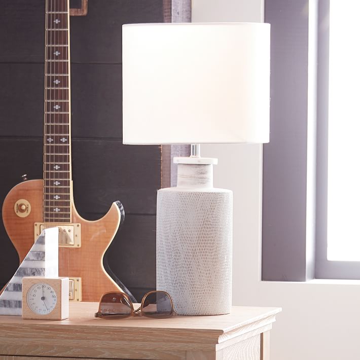 Textured Ceramic Table Lamp | Teen Lamp | Pottery Barn Teen