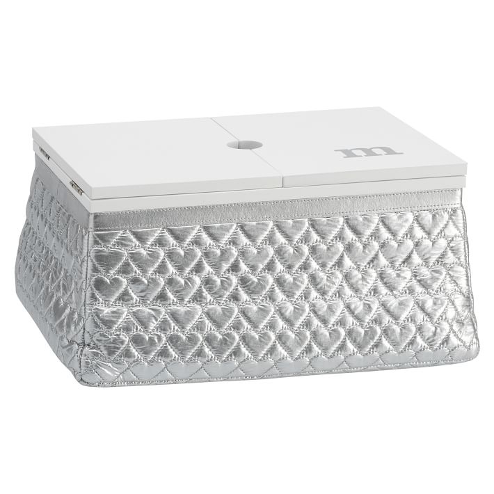 Quilted Metallic Mani/Pedi Lap Desk | Pottery Barn Teen
