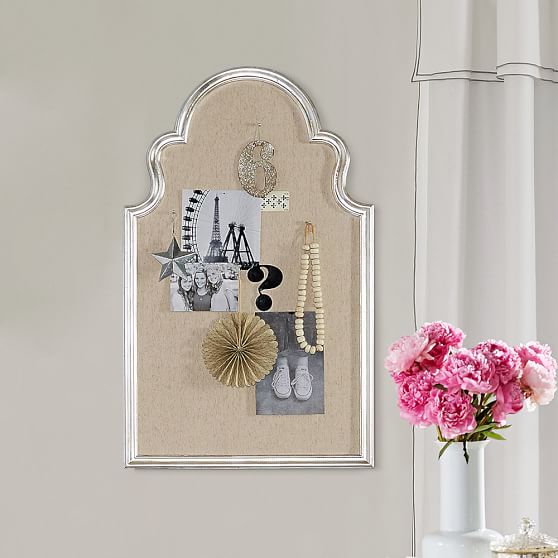 Arch Pinboard, Silver | Wall Organizers | Pottery Barn Teen