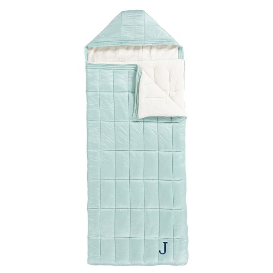 Light Blue Polar Puff Sleeping Bag | Boys Sleeping Bags | Pottery Barn Teen