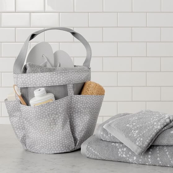 Deluxe Dorm Shower Bundle - Mini Dot | Pottery Barn Teen