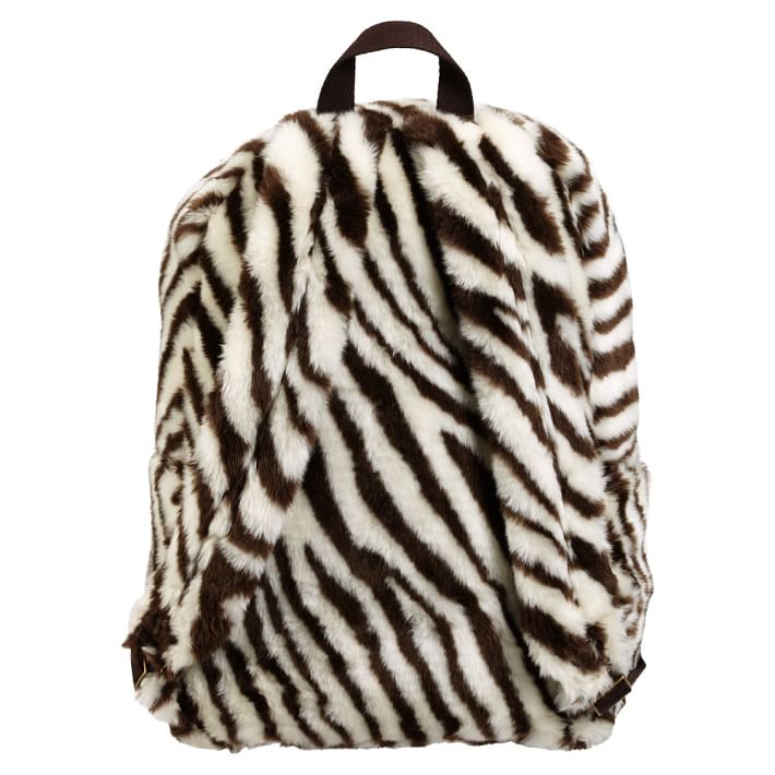 Faux Fur Zebra Teen Backpack | Pottery Barn Teen