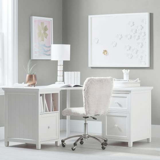 Beadboard Smart™ Corner Desk | Pottery Barn Teen