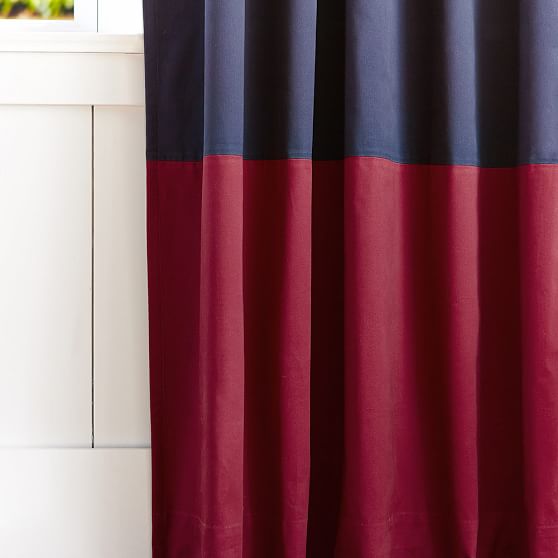 Color Block Blackout Curtain | Teen Curtains | Pottery Barn Teen