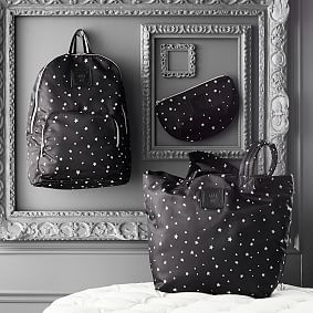 Anna Sui Black & White Stars Teen Backpack | Pottery Barn Teen