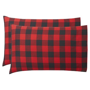 Buffalo Check Organic Flannel Boys Sheets | Pottery Barn Teen