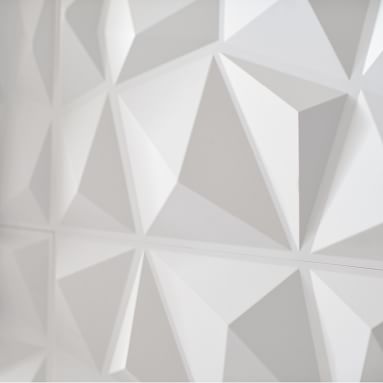 Dimensional Geometric Wall Tiles, Set of 8 | Wall Decor | Pottery Barn Teen