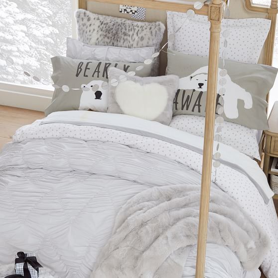 Novelty Bearly Awake Pillowcases | Pottery Barn Teen