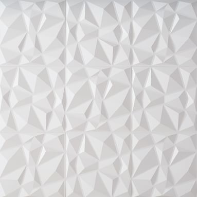 Dimensional Geometric Wall Tiles, Set of 8 | Wall Decor | Pottery Barn Teen