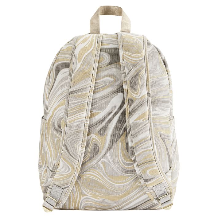 Gold Marble Metallic Teen Backpack | Pottery Barn Teen