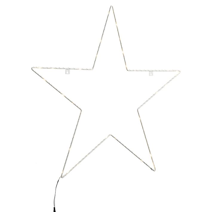 Star Outline Decorative Wall Light | Pottery Barn Teen