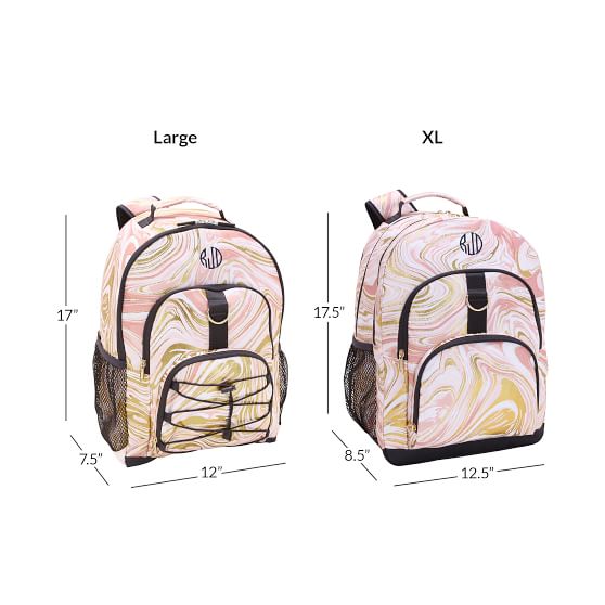Gear-Up Marble Blush Gold Backpacks | Pottery Barn Teen