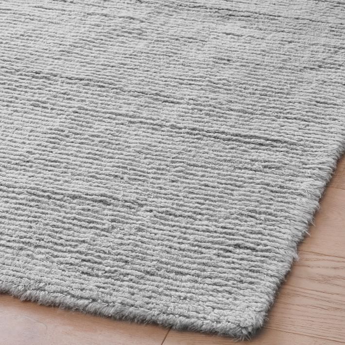 Light Gray Ribbed Shag Rug | Teen Rug | Pottery Barn Teen
