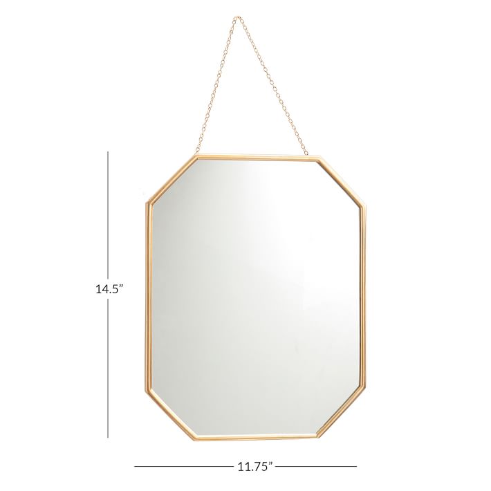 Metal Framed Hanging Mirror | Pottery Barn Teen