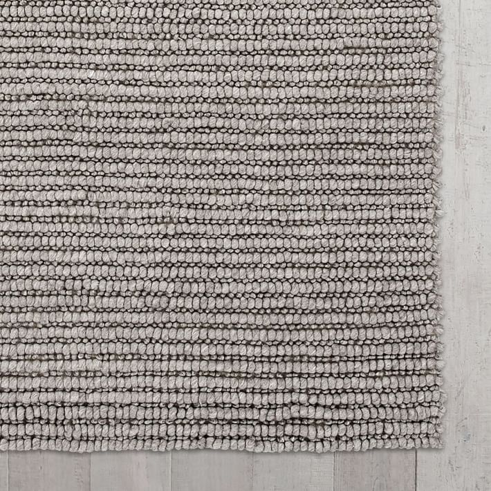 Gray Textured Wool Rug | Teen Rug | Pottery Barn Teen