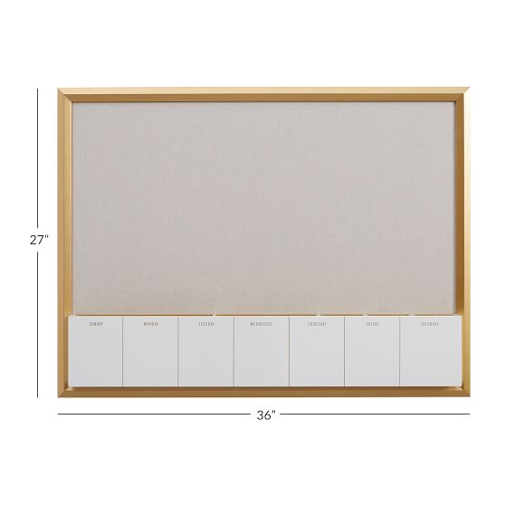 Pinboard with Dry Erase Calendar Cubby | Wall Organizers | Pottery Barn ...