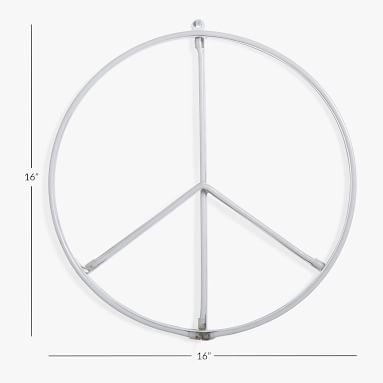 Mini Peace Sign Neon Light | Pottery Barn Teen