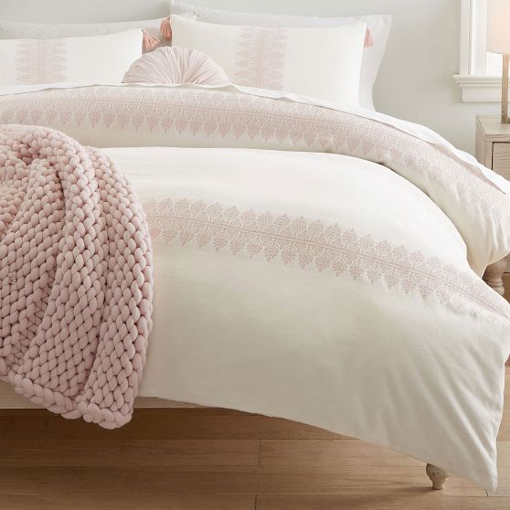 Indira Jacquard Duvet Cover | Pottery Barn Teen